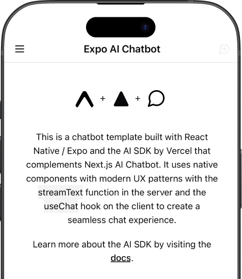 Expo AI Chatbot